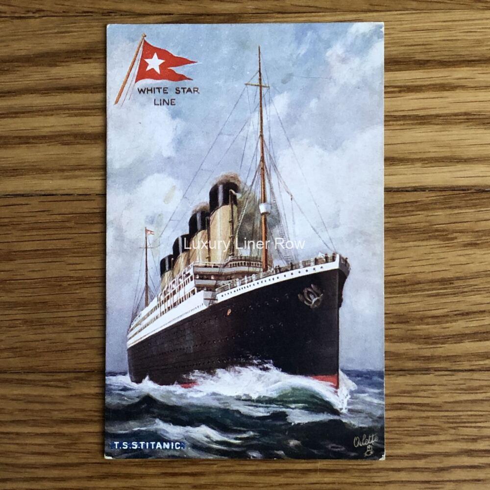 Titanic Postcard - Luxury Liner Row